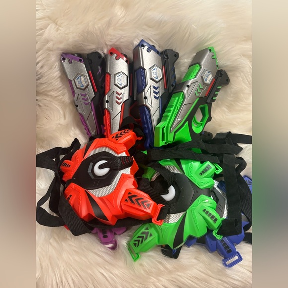 Toys | Laser Tag Blasters Set With Vests | Poshmark